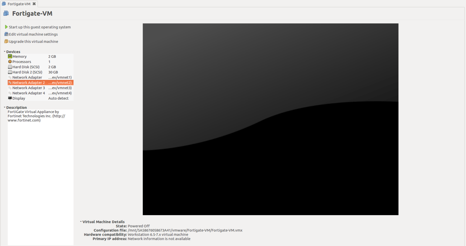 How to deploy FortiGate Firewall in VMWare Workstation | GNS3 Network