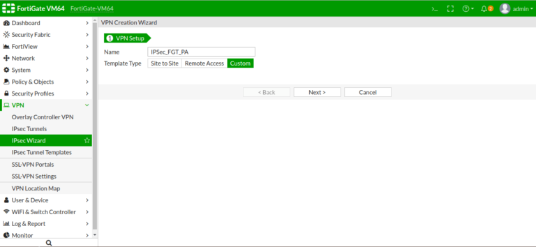How to configure IPSec VPN between Palo Alto and FortiGate Firewall