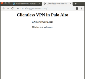 How to configure Clientless VPN on Palo Alto Firewall | GNS3 Network