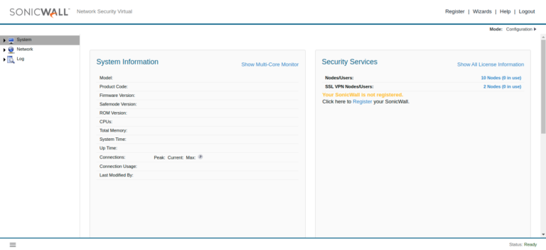 How to deploy SonicWall Next-Gen Firewall in VMWare Workstation