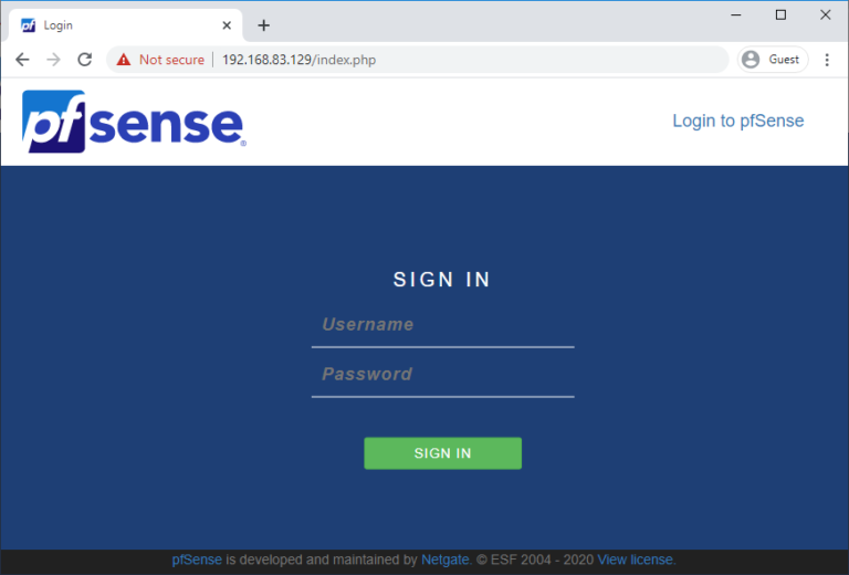 Install pfSense Firewall in VMWare Workstation with Internet Access