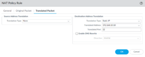 Destination NAT - DNAT in Palo Alto Networks Firewall