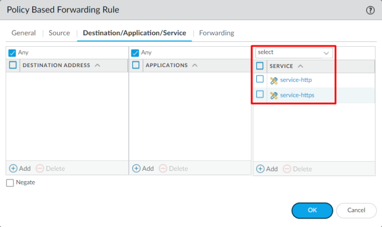 Policy Based Forwarding (PBF)- Palo Alto Networks Firewall